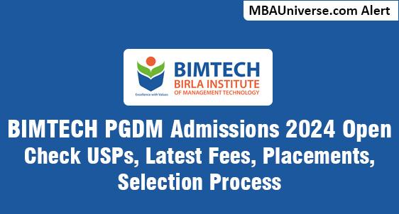 BIMTECH Admission 2025: Last Date, Fees, Placements