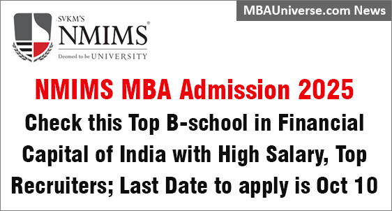 NMIMS MBA Admission 2026: Last Date, Fees, Selection Process