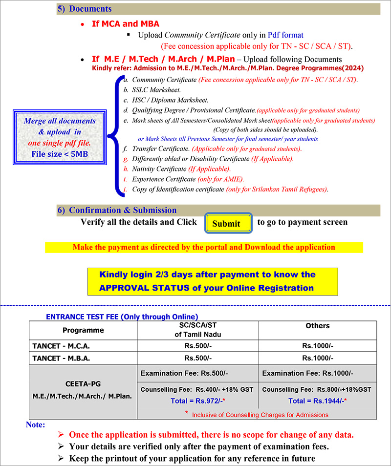 TANCET Registration 2024: Application Form - Check Date, Fees and Process TANCET Registration 2024: Application Form - Check Date, Fees and Process